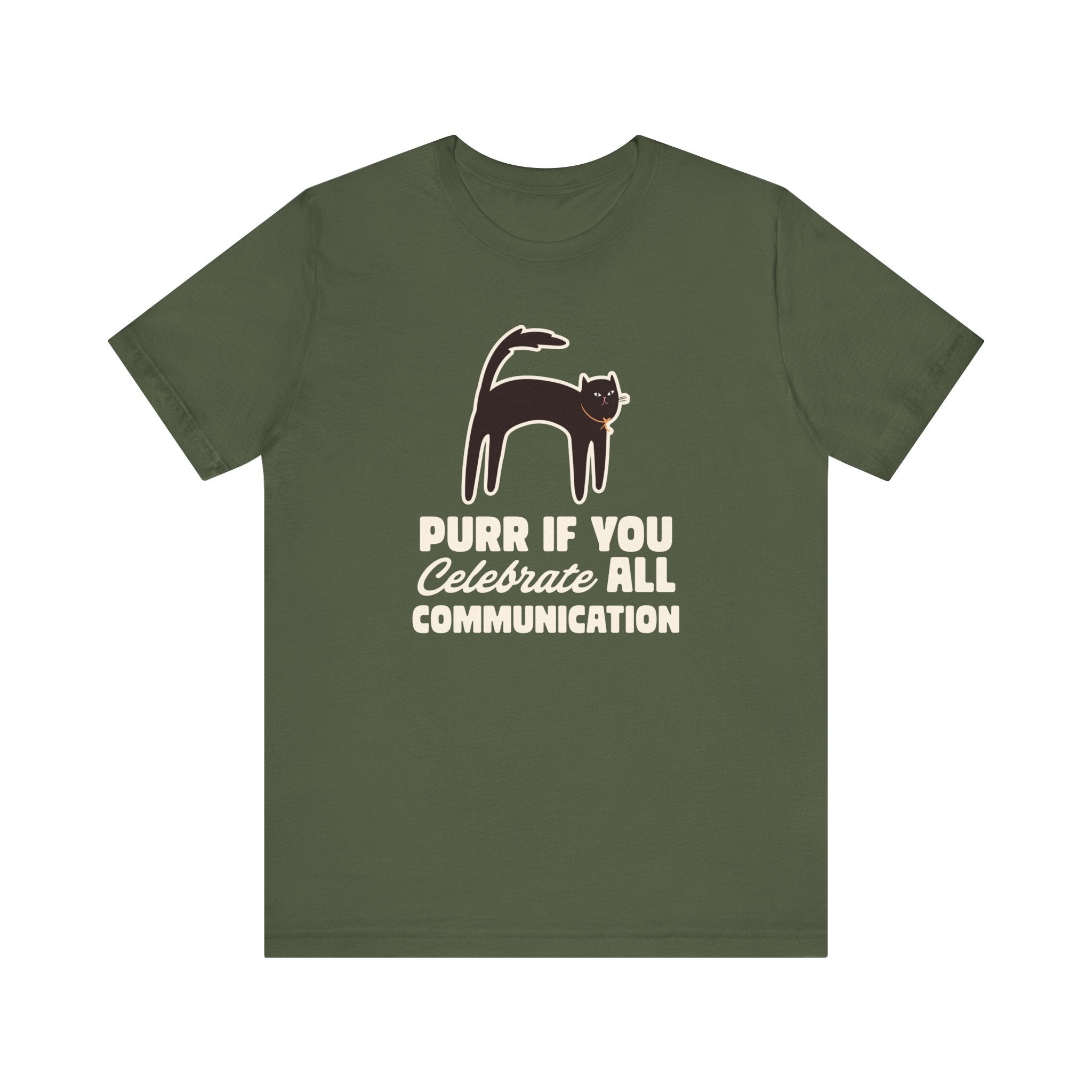 Purr If You Celebrate All Communication Tee – Speaking of Samantics