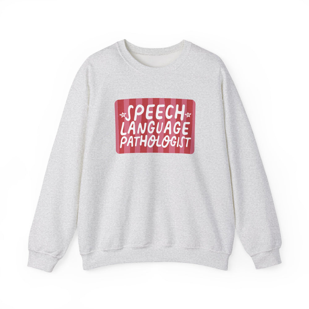 Speech Language Pathologist Stripes Crewneck – Speaking of Samantics