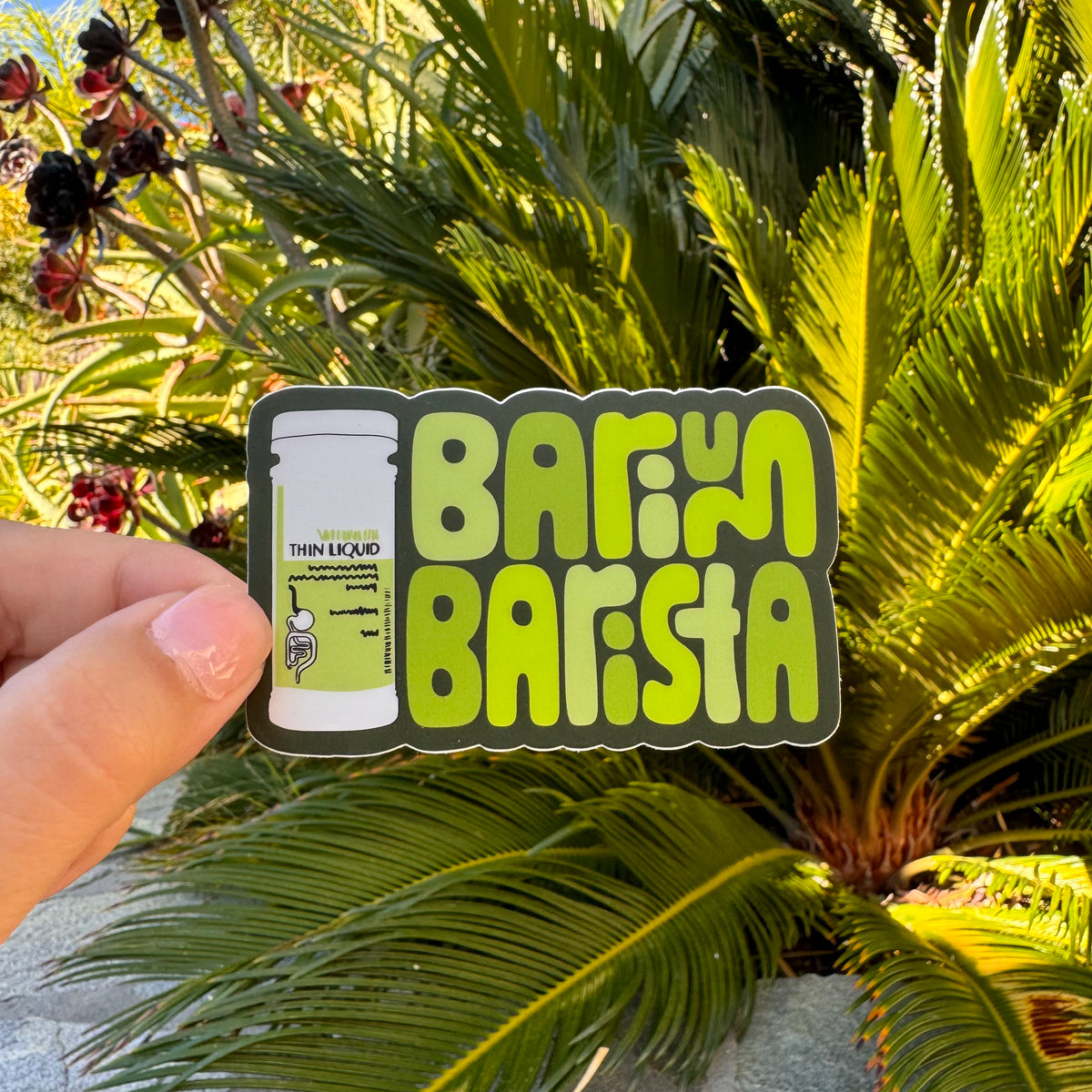 Barium Barista Sticker – Speaking of Samantics